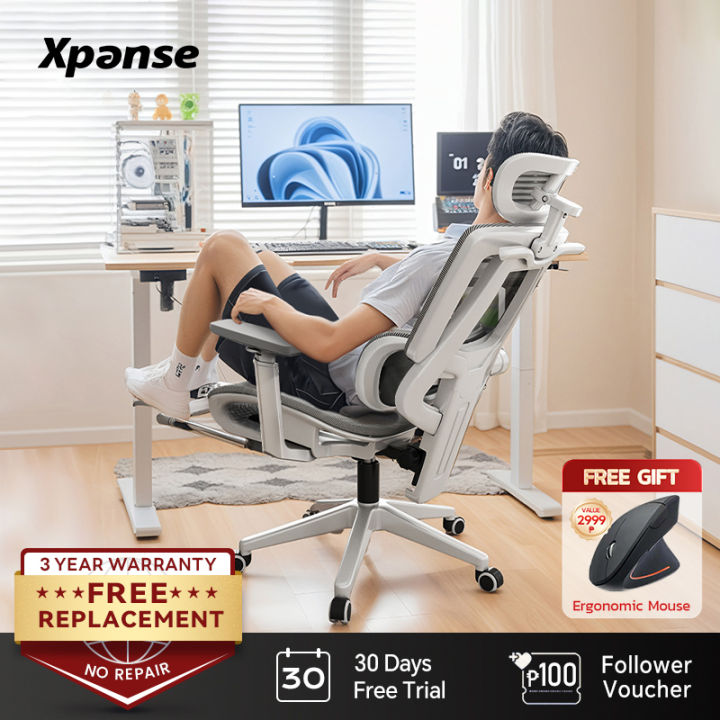 【30 Day Free Trial】Xpanse LS998 Reclining Ergonomic Chair Office Chair ...