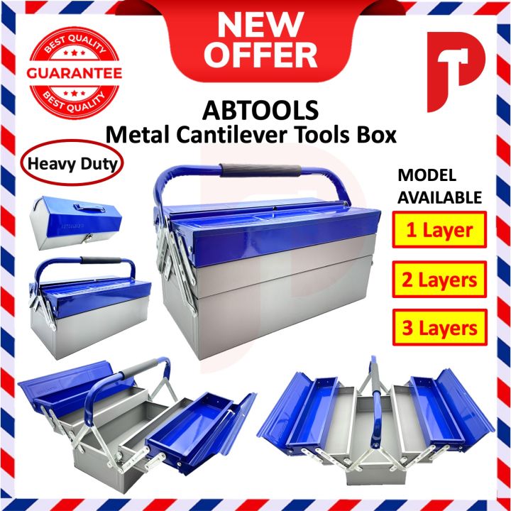Metal Cantilever Tools Box Heavy Duty (1,2,3 Layer) | Lazada