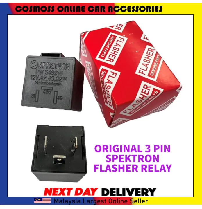 (100% Original) Proton Saga Wira Waja BLM FLX Spektron Flasher Unit 3 ...