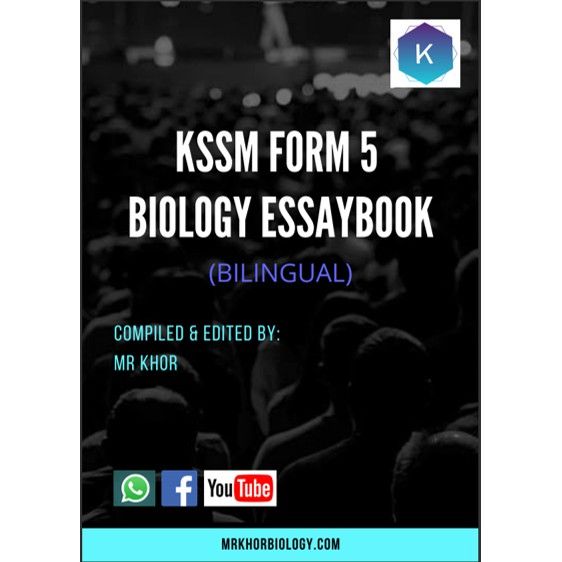 KSSM Form 5 Biology Biologi Essay Book Dwibahasa (NEW SYLLABUS 2021 ...