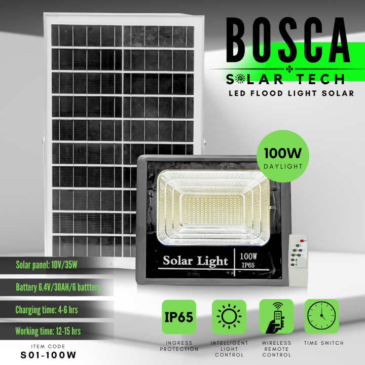 100w Solar with Remote Control IP65 Aluminum Ce Led Flood Light Garden ...