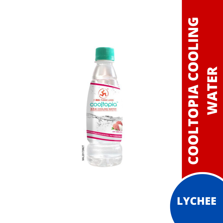 Three Legs Cooltopia Cooling Water (LYCHEE) 320ML | Lazada