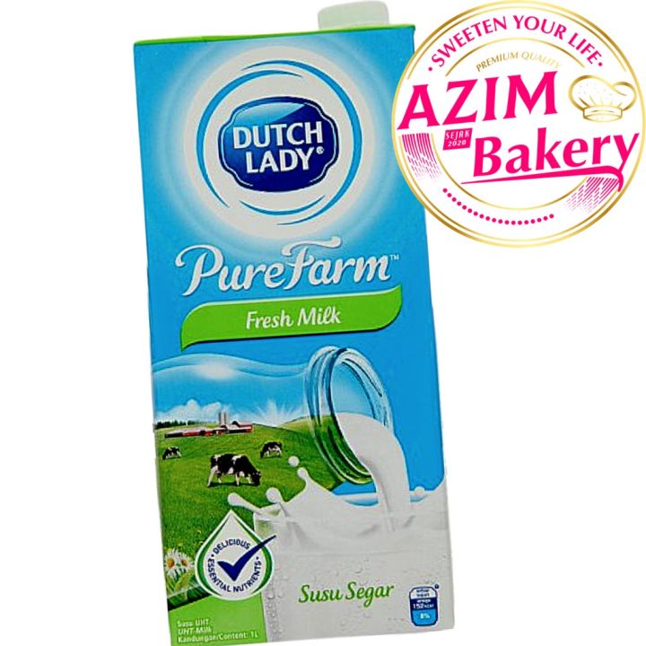 Dutch Lady Pure Farm Fresh Milk 1L | Susu Segar Ducth Lady (Halal) by ...
