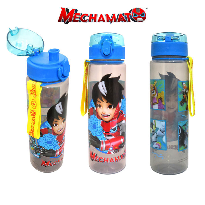🤖New! Mechamato Amato MechaBot PP 600ml School Kid's Drinking Water ...