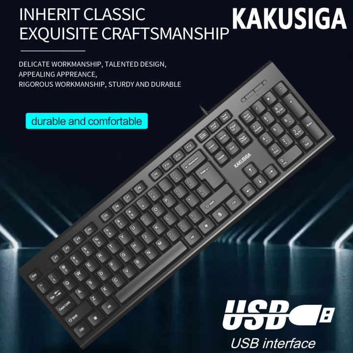 KAKUSIGA USB Keyboard durable and comfortable basic keyboard ...