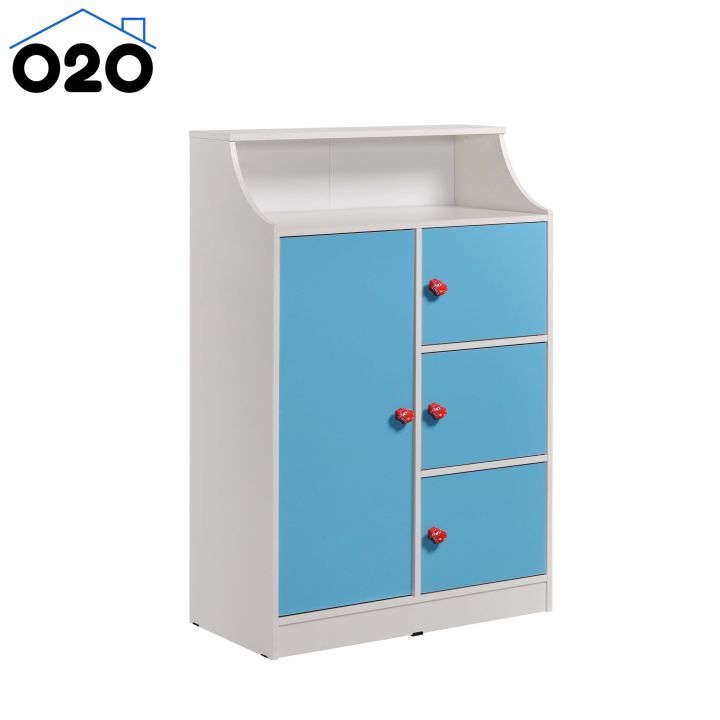 AIDAN 4 Doors Wardrobe for Kids/ 4 Pintu anak Almari baju/ Almari Anak ...