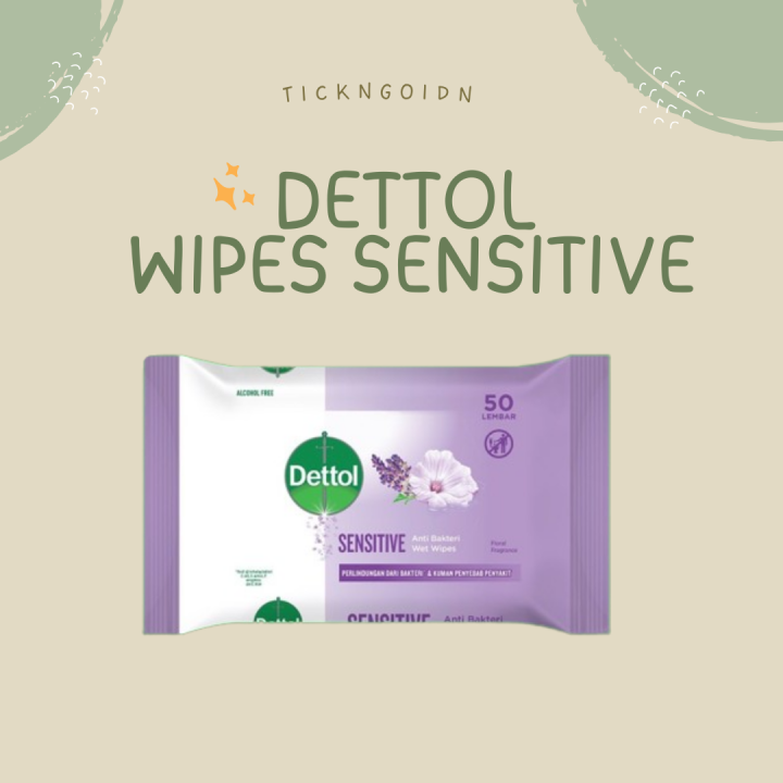 DETTOL WIPES SENSITIVE 50'S | Lazada Indonesia