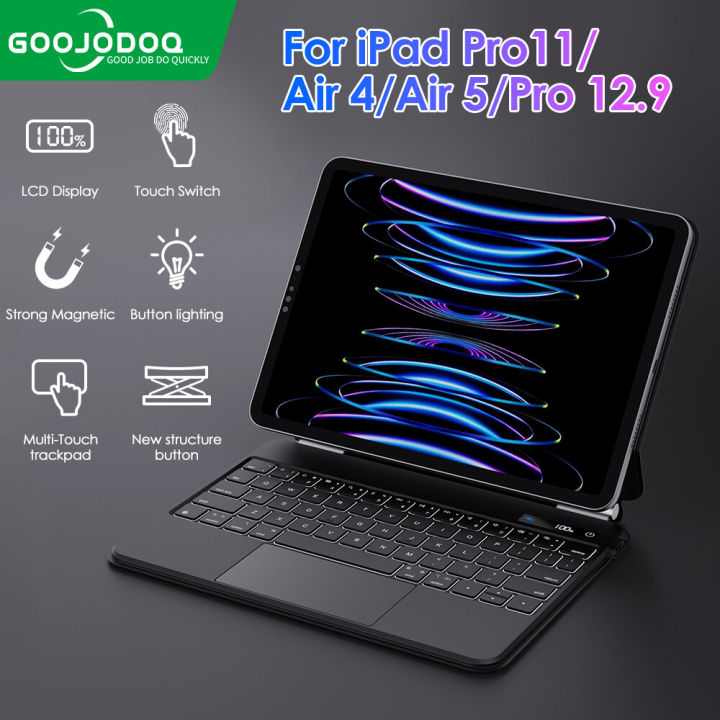 GOOJODOQ iPad Keyboard LCD Screen for iPad Pro 11/Pro 12.9 /Air 5 Air 4 ...