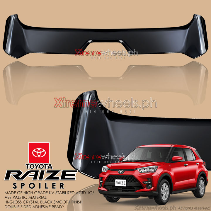 Toyota Raize 2022-2025 With Body Color Crystal Black / Glossy Black ...