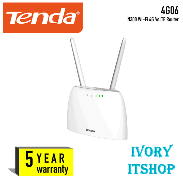 Tenda 4G06 wifi N300 Mbps WiFi 4G LTE Router VoiP 4G06/ivoryitshop ...