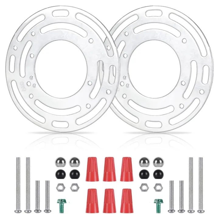 (WUSG) 2 Pack Light Fixture Mounting Brackets, Ceiling Light Mounting Plate, Wall Light Mount ...