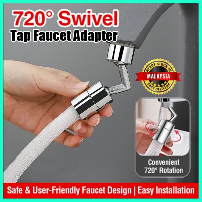 Universal Splash Filter Faucet Spray Head 720 Degrees Water Outlet ...