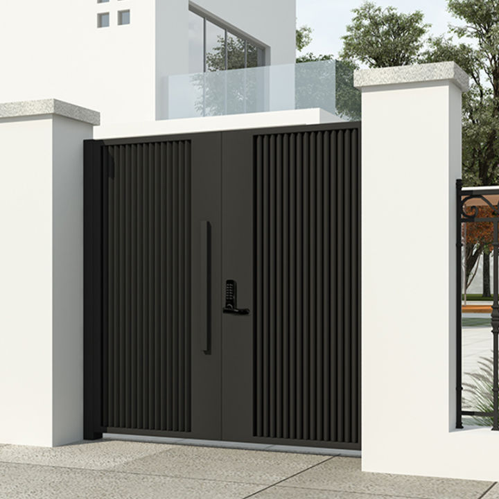 Custom-made stainless steel courtyard door aluminum villa household ...