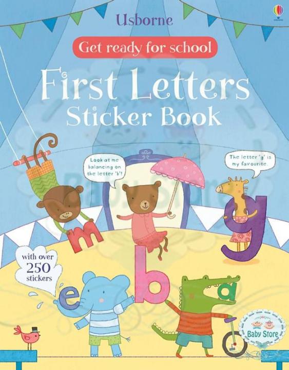 Usborne first letters sticker book/Get ready for school first letters ...