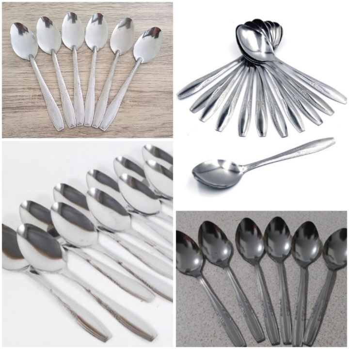 [12PCS] Sendok Makan Stainless Steel Harga Satuan / sendok makan murah ...