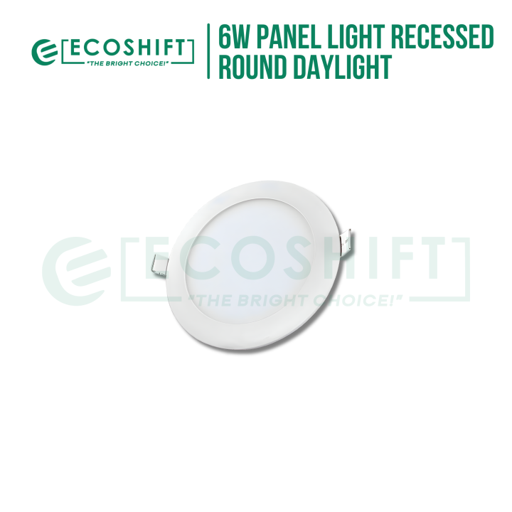 Ecoshift 6W Recessed Type Round LED Panel Light Daylight | Lazada PH
