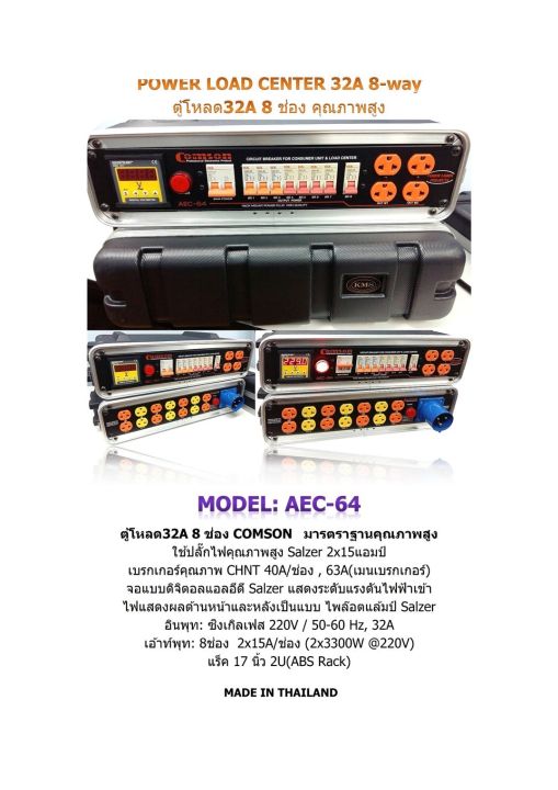 ตู้โหลด LOAD CENTER AEC-64 ตู้โหลดไฟ ตู้โหลด AEC64 พร้อม RACK ABS ...