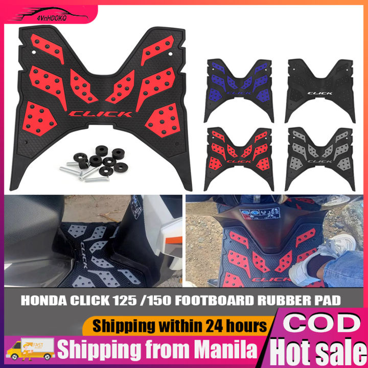 【COD】 HONDA CLICK 125 /150 FOOTBOARD RUBBER MATTING WITH BOLTS FOR ...