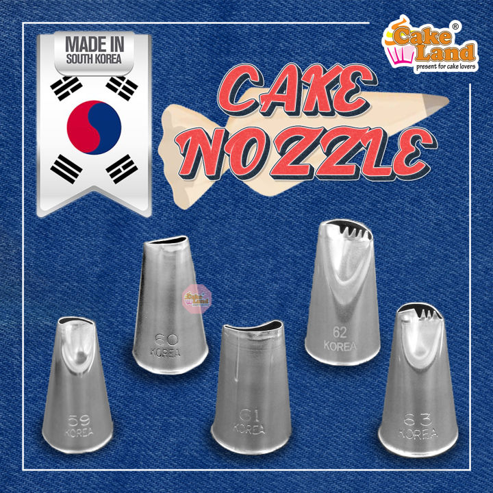 CAKE LAND Stainless Steel Cake Nozzle - 59/60/61/62/63 | Lazada