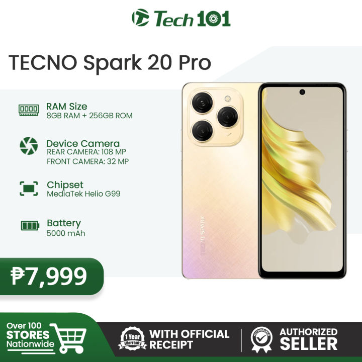 Tecno Spark 20 Pro KJ6 With Official Receipt With Warranty - Authorized Seller | Lazada PH
