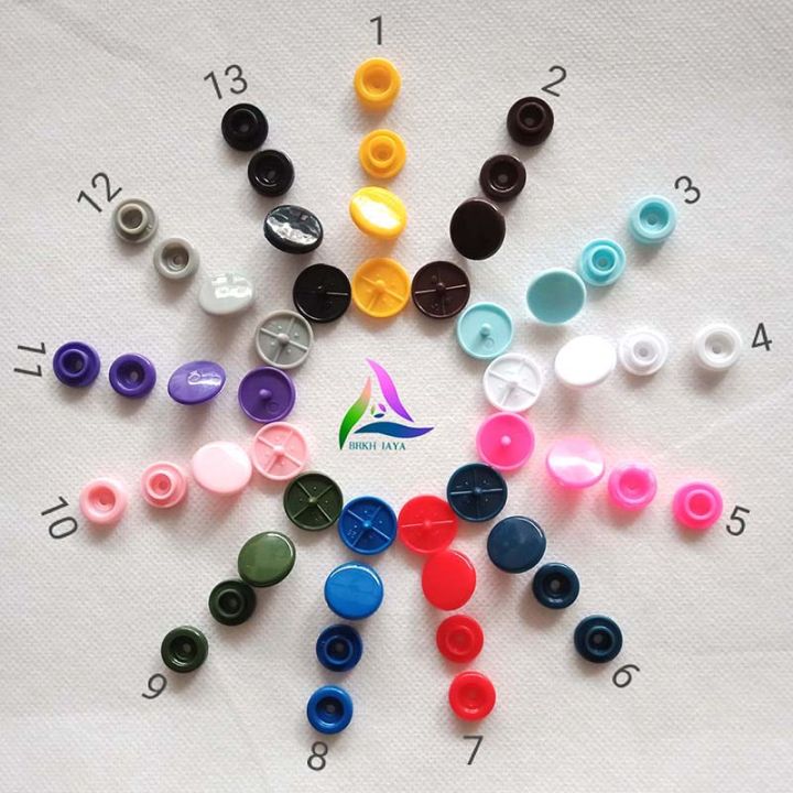 KANCING CETET PLASTIK SNAP BUTTON 15 MM /12 SET | Lazada Indonesia
