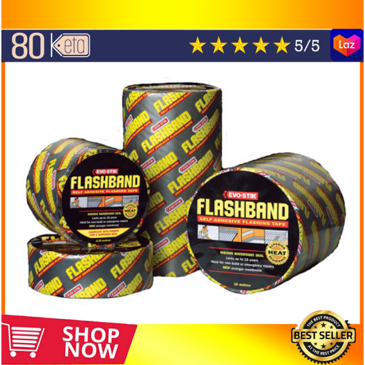 Evo-Stik Flashband Self Adhesive Flashing Tape, WATERPROOFING, SEALANT ...