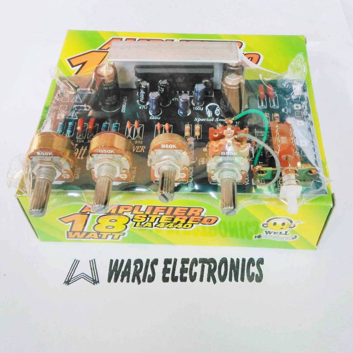 mesin speaker aktif stereo amplifier power 12V plus loudness | Lazada ...