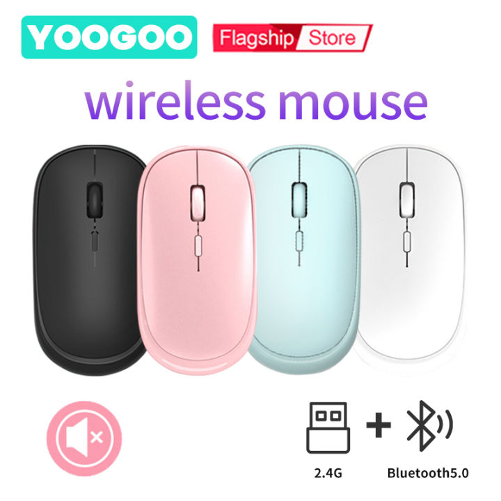 YOOGOO Original Wireless Optical Mouse Nirkabel Bluetooth Mouse ...