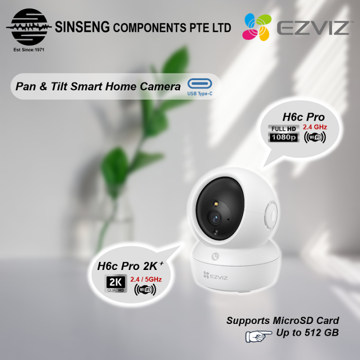EZVIZ Upgraded H6c Pro 2MP / 5G H6c Pro 2K+ 4MP 2.4/5Ghz Dual Band with ...
