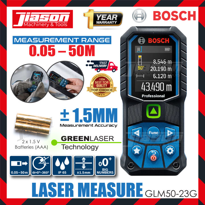 BOSCH GLM50-23G / GLM 50-23 G / GLM 50-23G Laser Measure Machine (Green ...