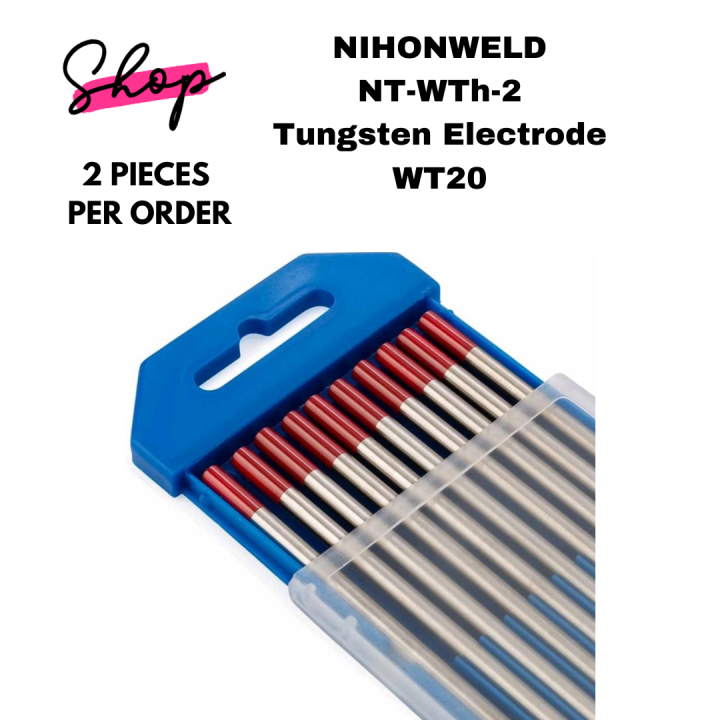 2 PIECES PER ORDER NIHONWELD TUNGSTEN ROD TIG ELECTRODE-2% THORIATED ...