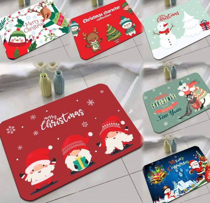 1pcs 40×60CM Christmas Doormat Christmas Carpet Christmas Floor mats ...