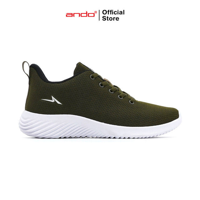 Ando Official Sepatu Sneakers Evald Pria Dewasa - Olive/Hitam | Lazada ...