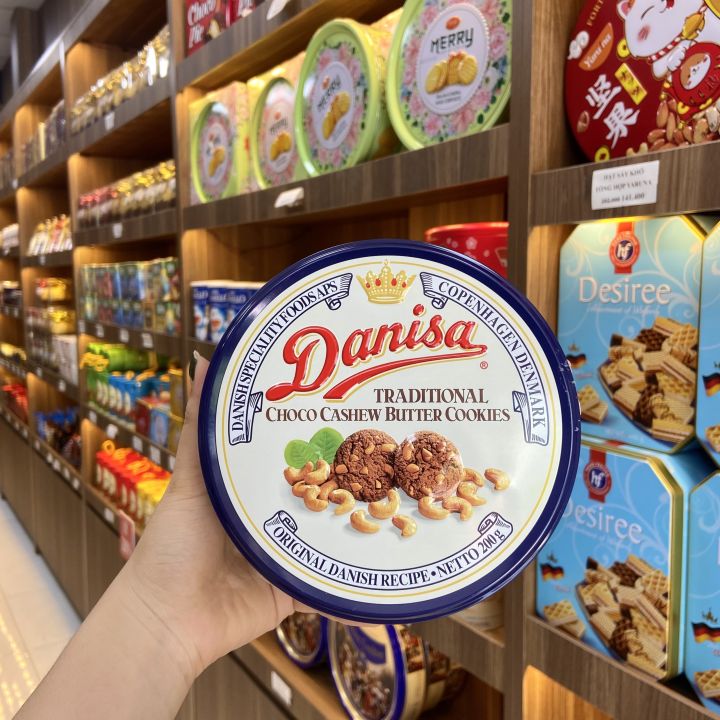 Bánh quy bơ Danisa sô cô la hạt điều 200g | Lazada.vn