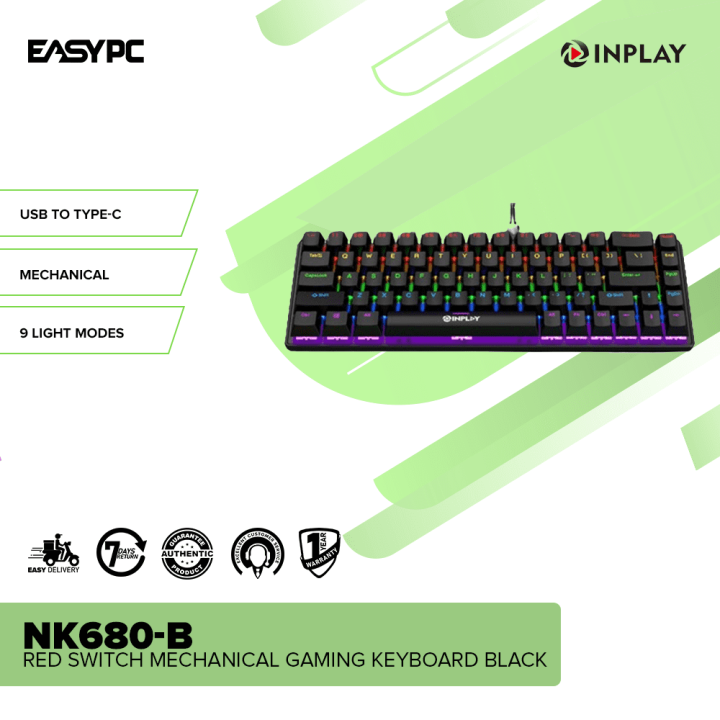 EasyPC | Inplay NK680-B Black / NK680-M Black White / NK680-W WhiteRed ...
