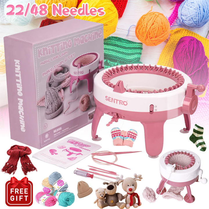 22/48 Needles Knitting Machine Smart Weaving Loom Round Spinning ...
