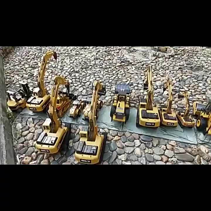 Huina 1:50 Alloy Static Excavator Model Engineering Vehicle Children's ...