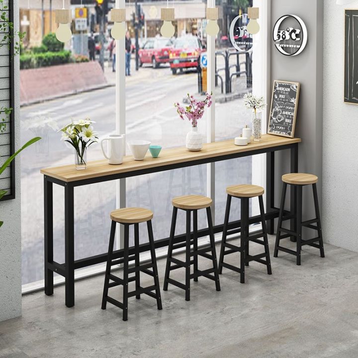 Wall bar household partition long high table rectangular simple dining ...