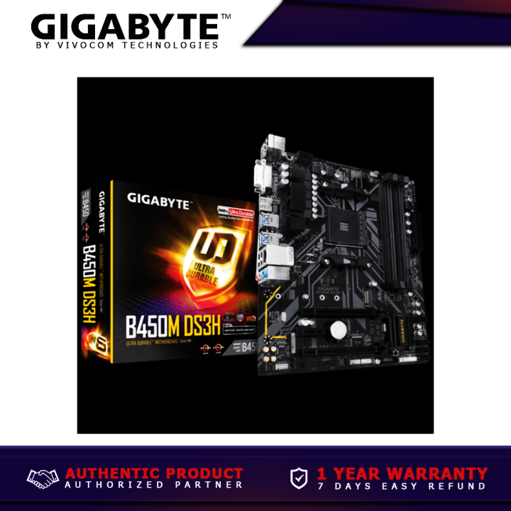 Sale!! GIGABYTE B450M-DS3H V2 Motherboard (Ultra Durable Motherboard ...