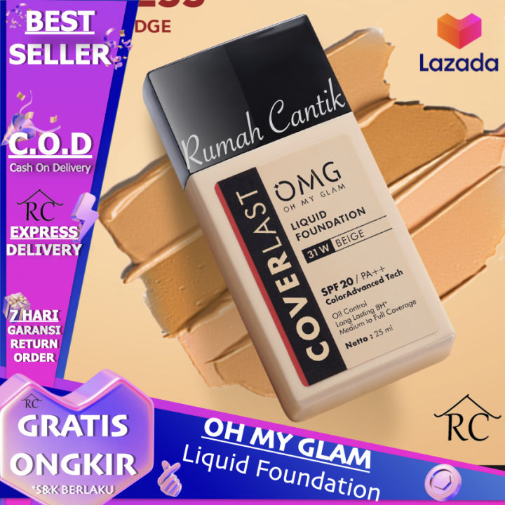 OMG Liquid Foundation Cair Viral Rumah Cantik 354 Alas Bedak Makeup ...