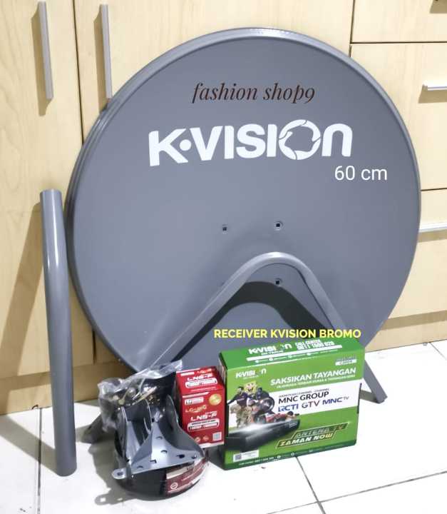 Parabola Mini Full Set Kvision 60 Cm Paket Receiver Kvision Bromo ...