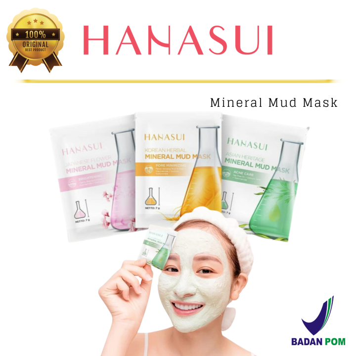 Hanasui Mineral Mud Mask Masker Wajah | Lazada Indonesia