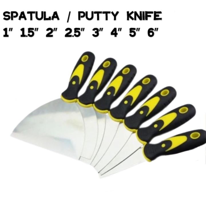 Putty Knife Spatula / Paint Scraper Putty Knife Rubber Handle | Lazada PH