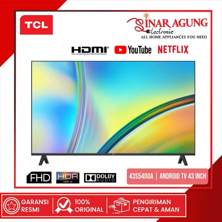 TCL 43S5400A / S5400A LED TV ANDROID 43 INCH FULL HD SMART TV | Lazada Indonesia
