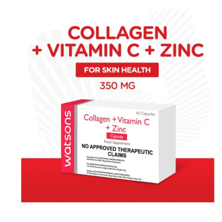 Collagen vitamin c zinc 60 capsules) | Lazada PH