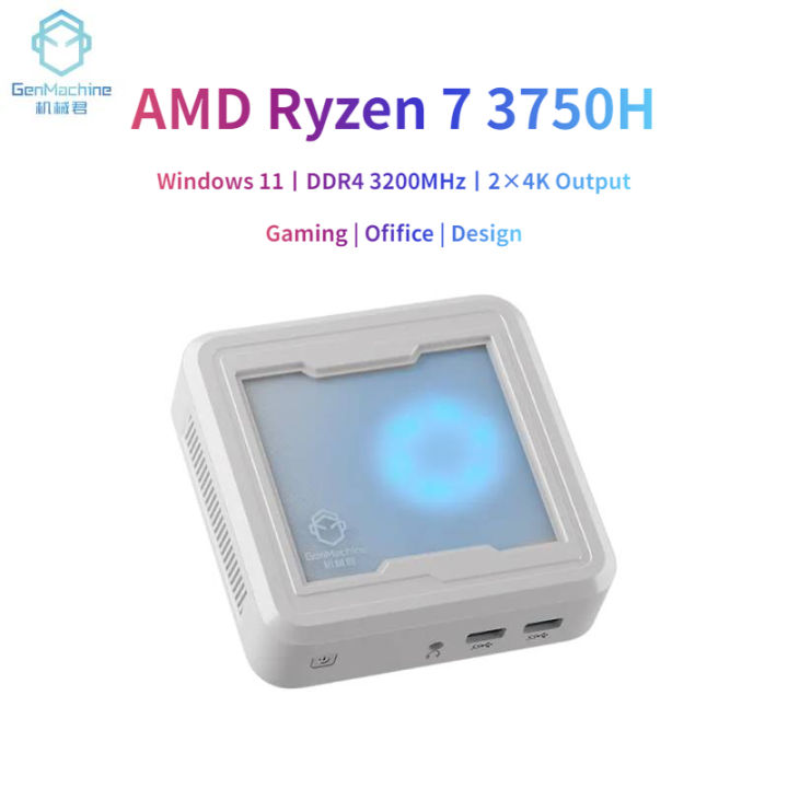 GenMachine RGB Mini PC มินิพีซี for Gaming Ryzen 5 3550H/Ryzen 7 2700U ...