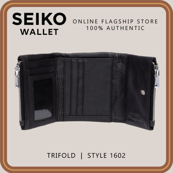 Seiko Wallet - Genuine Leather Trifold (Soft Leather) - 1602 | Lazada PH