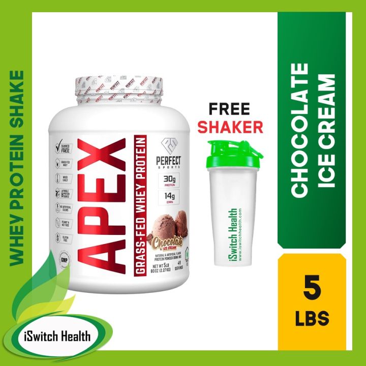 Perfect Sports Apex Grass-Fed 100% Whey Protein Shake - 5lbs | Whey ...
