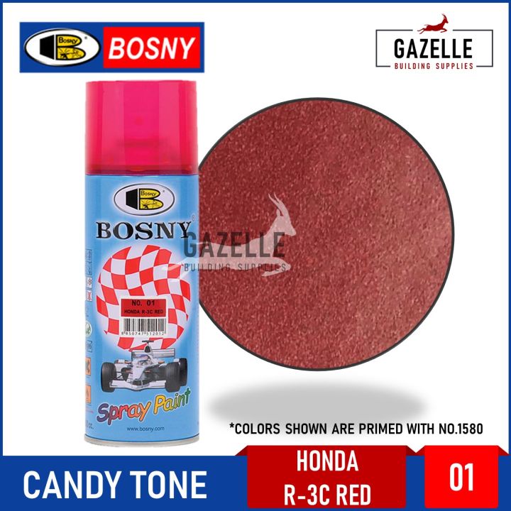 Bosny Acrylic Pearl Metallic Spray Paint Metallic and Colors Candy Tone ...