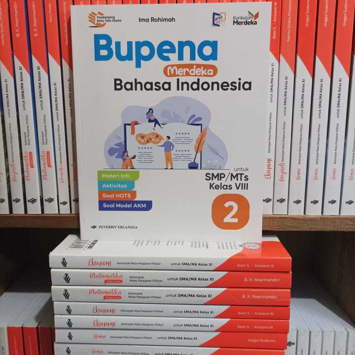Bupena Merdeka Bahasa Indonesia Kelas 8 SMP Kurikulum Merdeka Erlangga | Lazada Indonesia